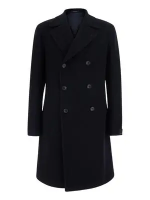 Tagliatore Long-sleeved Double-breasted Coat - Blu