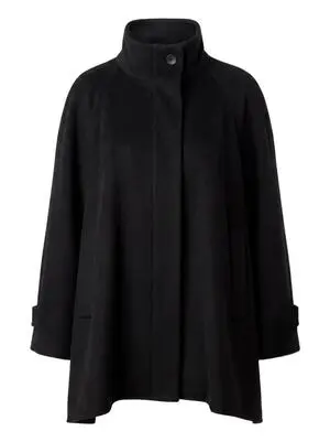Tagliatore Stand-collar Coat - Black