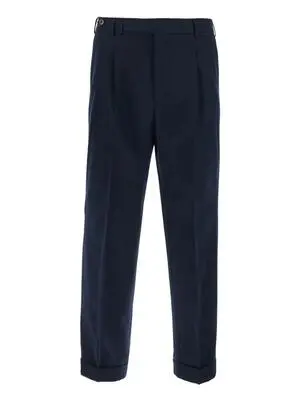 PT TORINO Tailored Trousers With Belt Loops - Blu