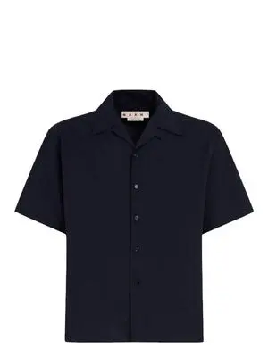 Marni Collared Short-sleeve Shirt - Black