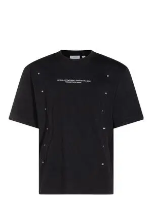Off-White Logo Printed Crewneck T-shirt - Black