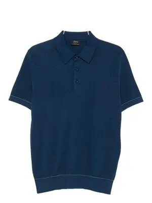 Brioni Short-sleeved Polo Shirt - Blue