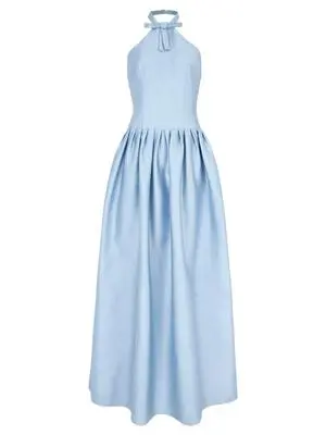 EMILIA WICKSTEAD Sweeny Embossed Cloqué Dress - Blue
