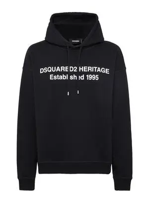 Dsquared2 Relaxed Fit Heritage Hoodie - Black