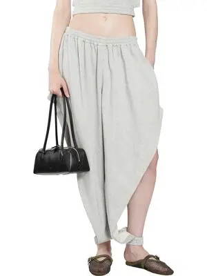 Alaïa Fleece Jersey Pointed Pants - Grey