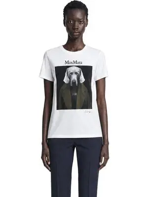 Max Mara William Wegman Graphic Print T-shirt - White