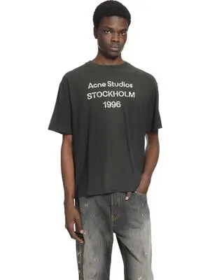 Acne Studios 1996 Logo T-shirt Relaxed Fit - Black