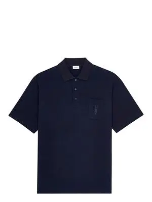Saint Laurent Pique Cotton Polo Shirt - Multicolor