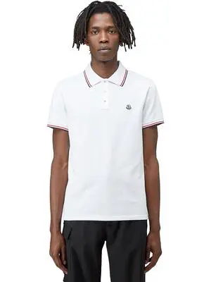 Moncler Logo Polo Shirt - White