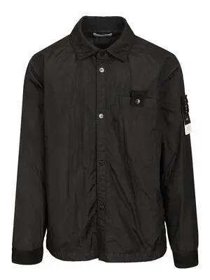 Stone Island Lightweight Recycled Nylon Rep Padded Coach Jacket - Black