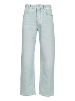 Bottega Veneta Sky Bleached Wide Leg Jeans - Blue