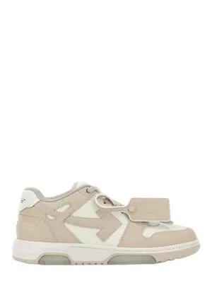 Off-White OFF-WHITE Two-Tone Leather Out Of Office Sneakers Multicolor
