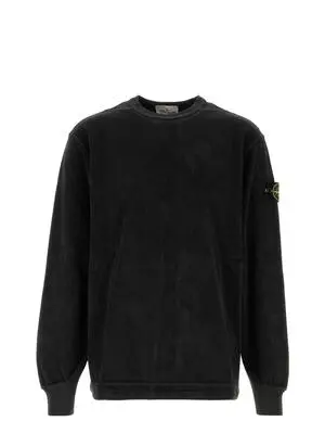 Stone Island Charcoal Corduroy Sweatshirt - Gray