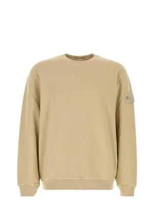 Stone Island Beige Stretch Cotton Sweatshirt - Brown