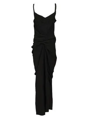 RICK OWENS RICK OWENS Long Draped V-Neck Gown