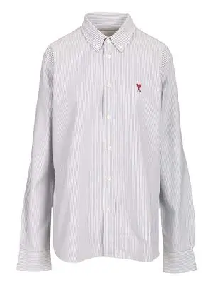 AMI Paris Striped Shirt - Blue