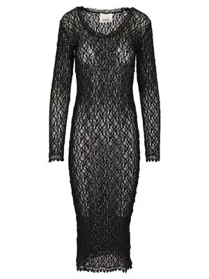 Isabel Marant Étoile Belsane-gb Openwork Lace Dress - Black