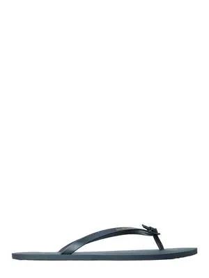 Saint Laurent Leather Flip-flop Sandals - Black