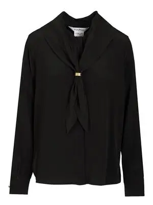 MAX MARA Max Mara Silk Shirt With Scarf Detail