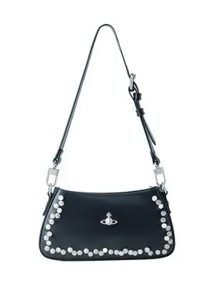 VIVIENNE WESTWOOD Tasha Studded Shoulder Bag - Black