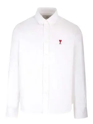 AMI Paris AMI PARIS Ami De Coeur Cotton Shirt White