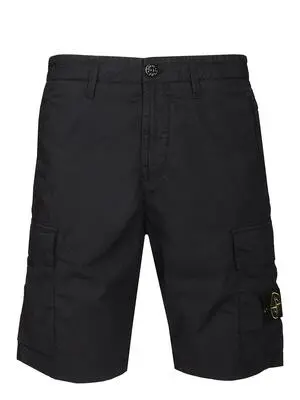 Stone Island Cargo Bermuda Shorts - Blue