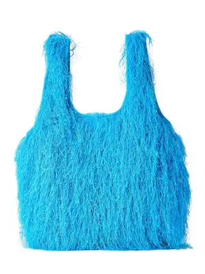 Dries Van Noten Marche Medium Tote Bag - Blue