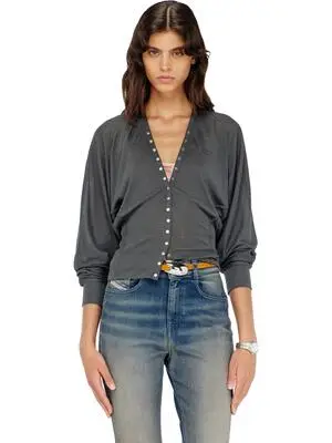DIESEL® Diesel Tencel-Blend Cardigan Top With Batwing Sleeves