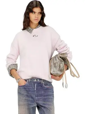 DIESEL® Diesel Jumper In Wool And Alpaca Blend Pink
