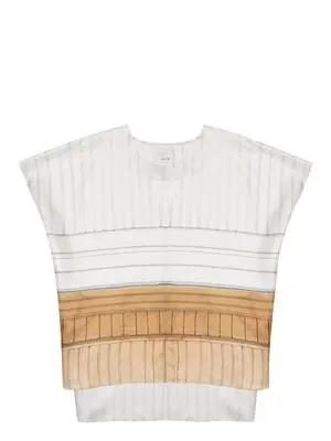 ALYSI V-neck Blouse - Multicolour