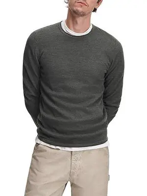 Rag & Bone Brooks Wool Crewneck Sweater - Army