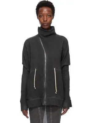 RICK OWENS Rick Owens Drksshdw Cotton Sweatshirt With Funnel Neck
