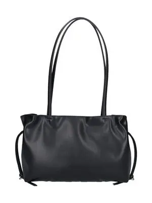 Tory Burch Coated Mini Bag In Textured Finish - Black