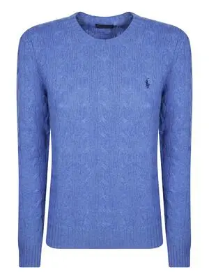 Polo Ralph Lauren Polo Ralph Lauren Cable Knit Long Sleeve Crewneck Pullover Blu