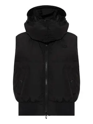 DIESEL® Down Vest With Drawstring Hood - Nero