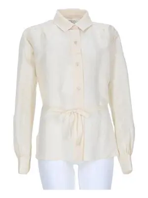 MAISON MARGIELA Silk-cotton Shirt - Ivory
