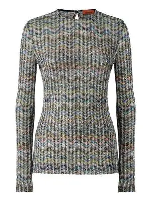 Missoni Zigzag Motif Crewneck Sweater - Multi