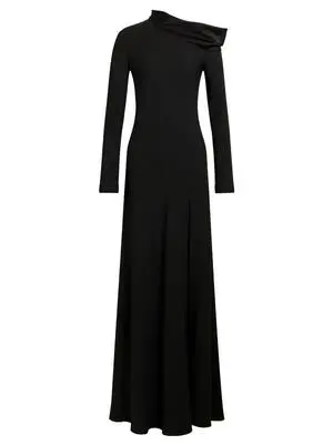 Alberta Ferretti Long Sleeve Gown - Black