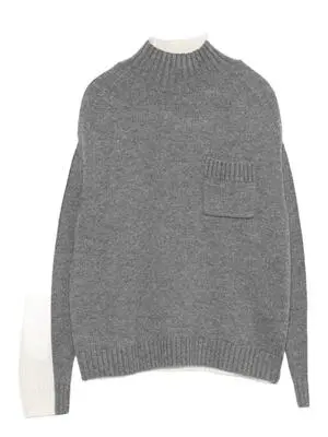SEMICOUTURE Winnie Cashmere Sweater - Grey