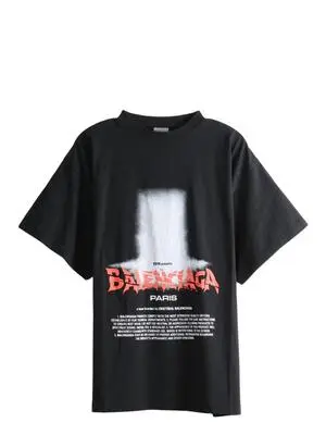 Balenciaga Printed T-shirt - Black