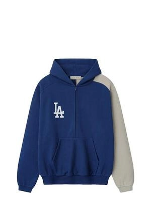 Fear Of God Dodgers Raglan Half Zip Sport Hoodie - Multicolor