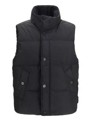 Stone Island Crinkle Reps Ny Padded Vest - Black