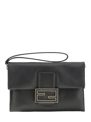 Fendi Mamma Baguette Clutch Bag - Black