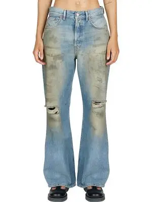 Acne Studios Distressed Denim Jeans - Blue