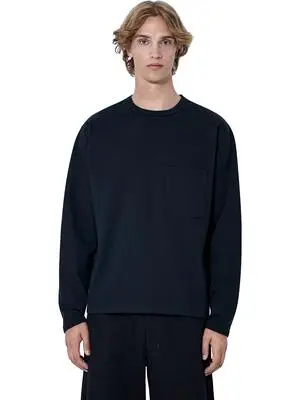LEMAIRE Boxy Long Sleeve Tee - Black
