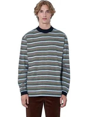 Marni Striped Long Sleeve T-shirt - Blue