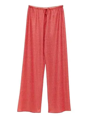 Oseree Lumiere Wide-leg Pants - Red