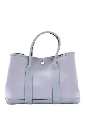 Hermès Garden Party Tote Toile And Leather 30 - Grey