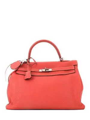 Hermès Kelly Amazone Handbag Orange Togo With Palladium Hardware 35 - Red