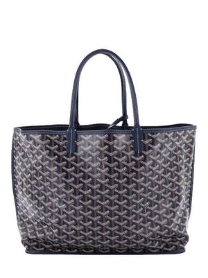 Goyard Anjou Reversible Tote Coated Canvas Pm - Blue